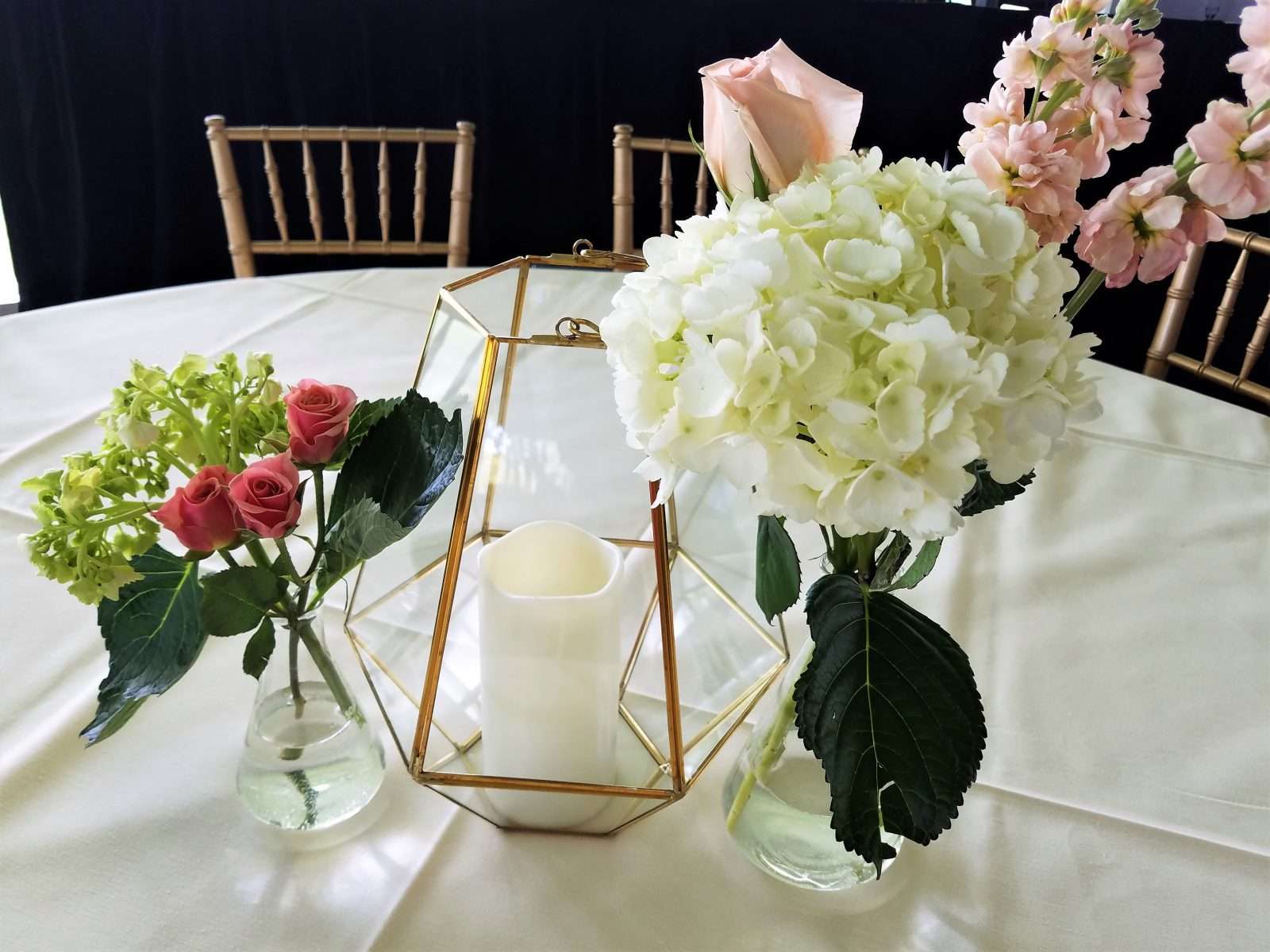 Gold Geometric Lantern Rental | Rochester, NY | Buffalo, NY