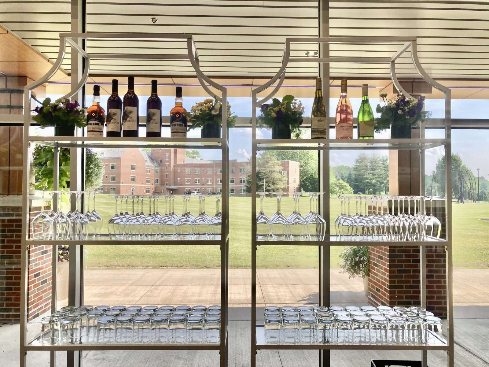 4-Tier White & Oak Shelf Rental | Rochester, NY | Buffalo, NY