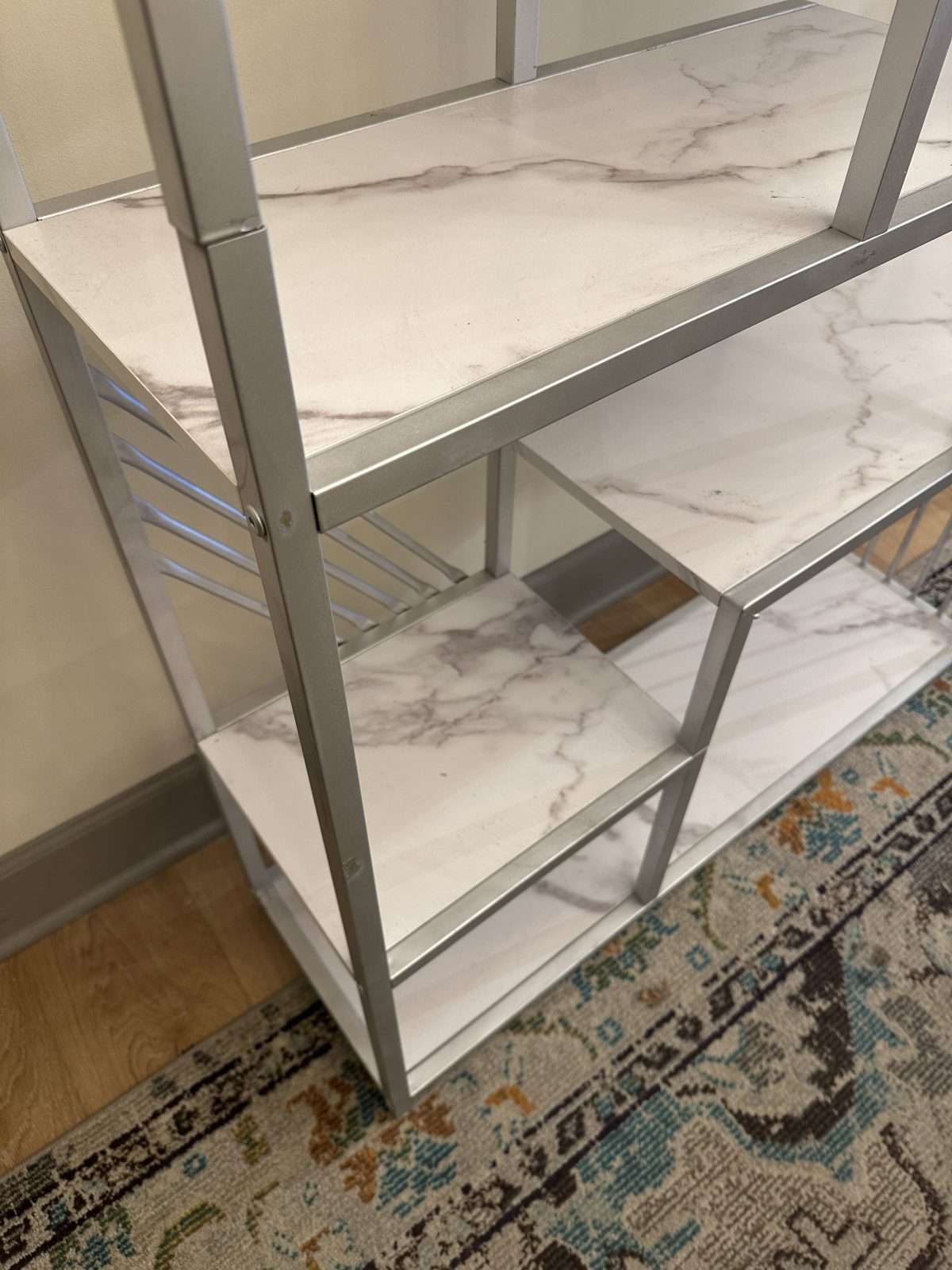 Silver & White Shelf Rental | Rochester, NY | Buffalo, NY