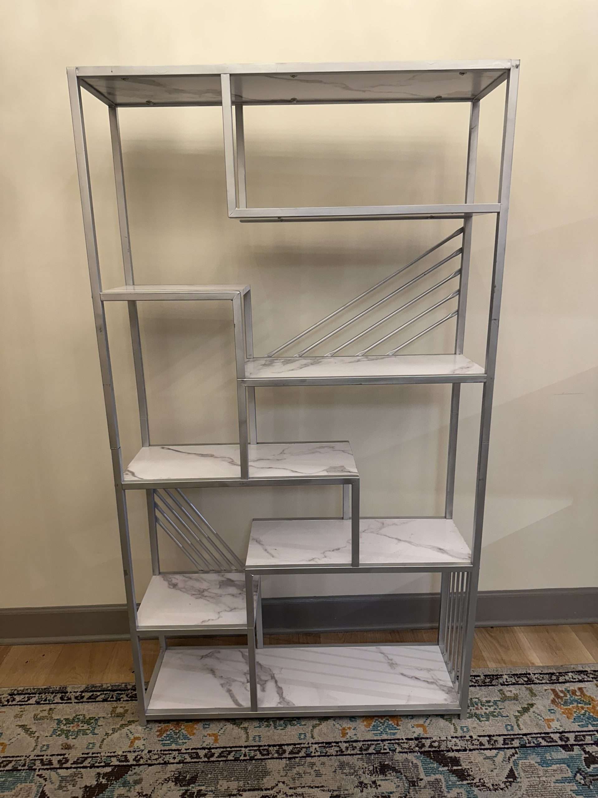 Silver & White Shelf Rental | Rochester, NY | Buffalo, NY